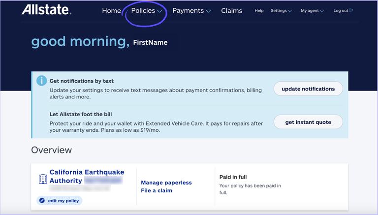 How to Find your Allstate Declarations Page | The Zebra